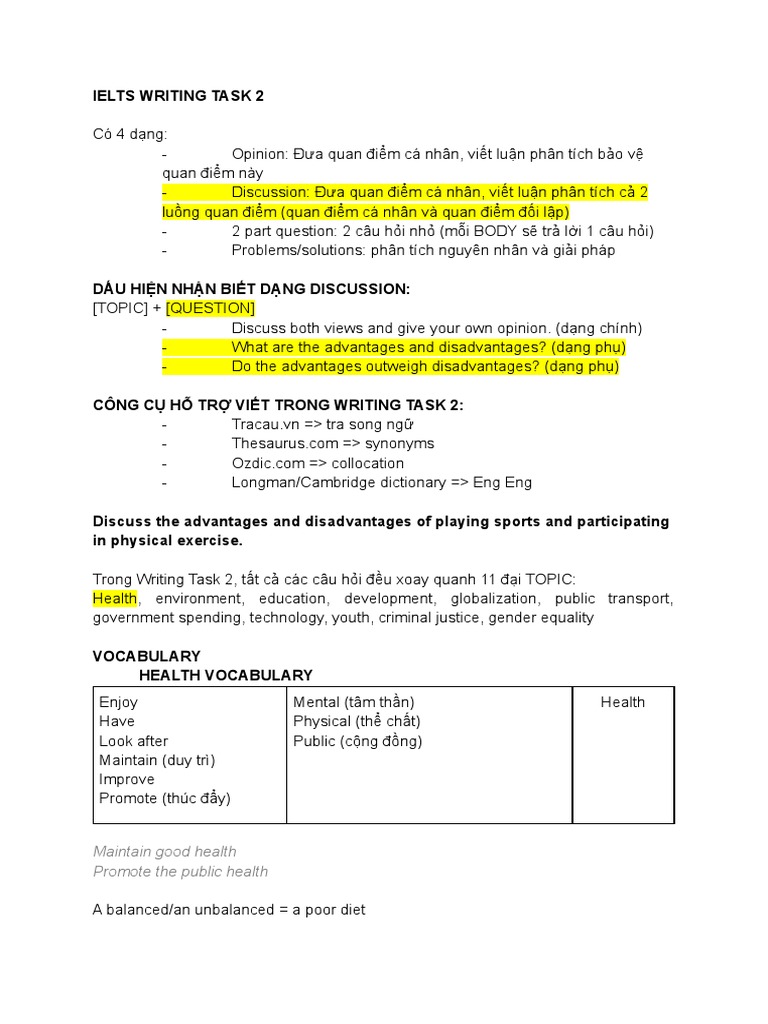 Ielts Writing Task 2 | PDF