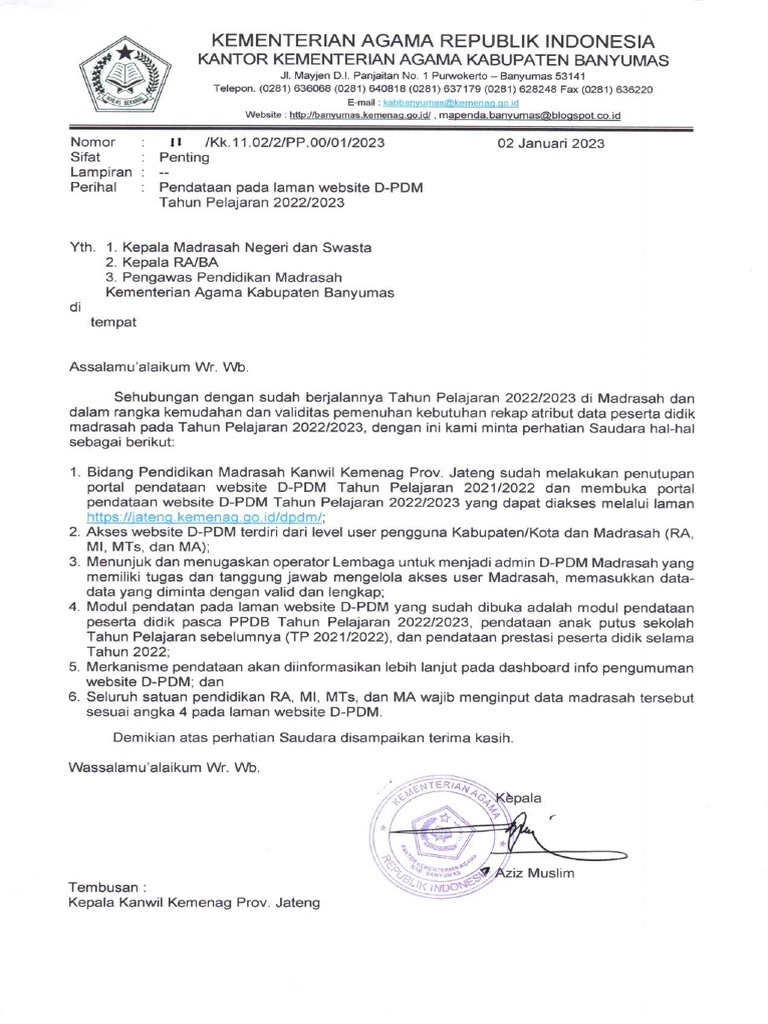 Pemberitahuan DPDM | PDF