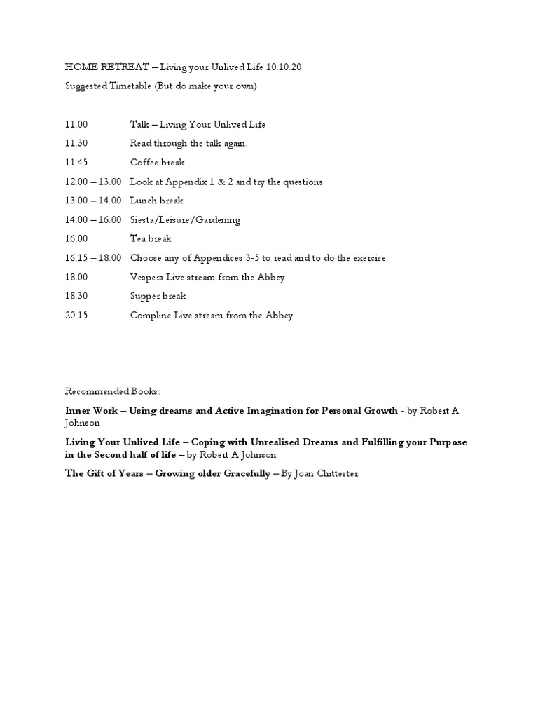 Living Your Unlived Life | PDF | Unconscious Mind | Psychology