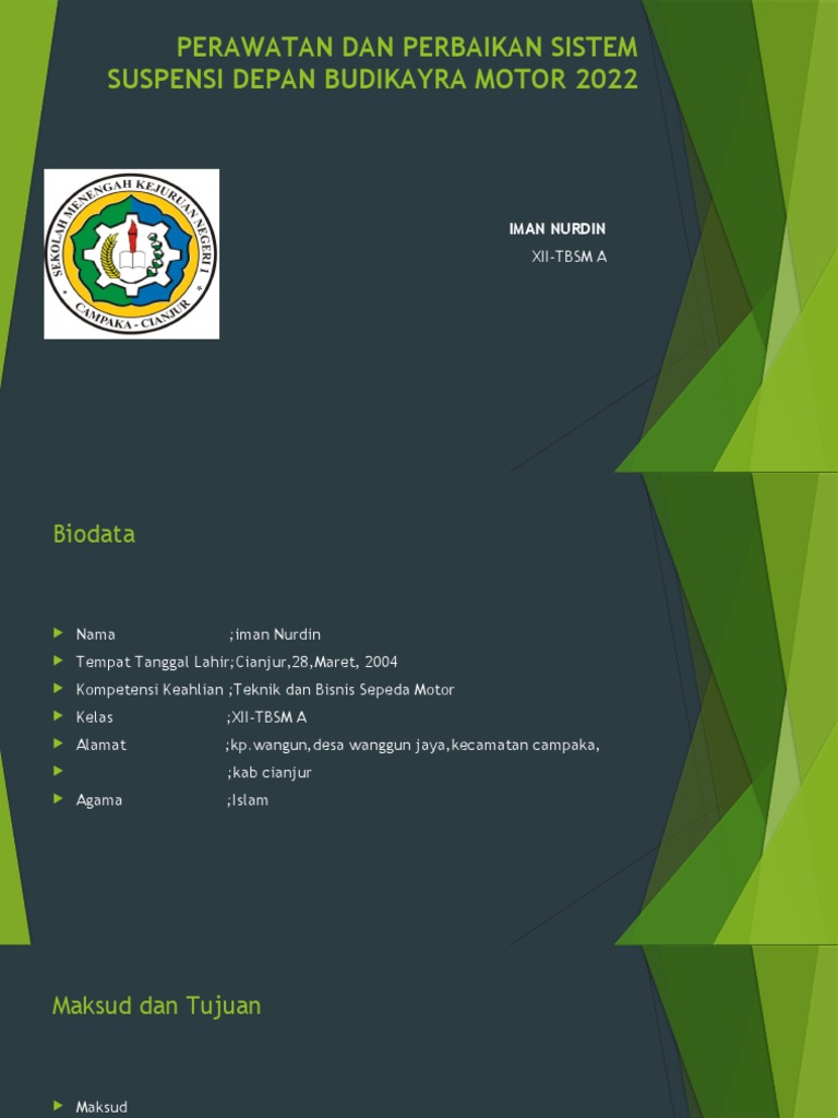 Perawatan Dan Perbaikan Sistem Suspensi Depan Yamaha Nmax | PDF