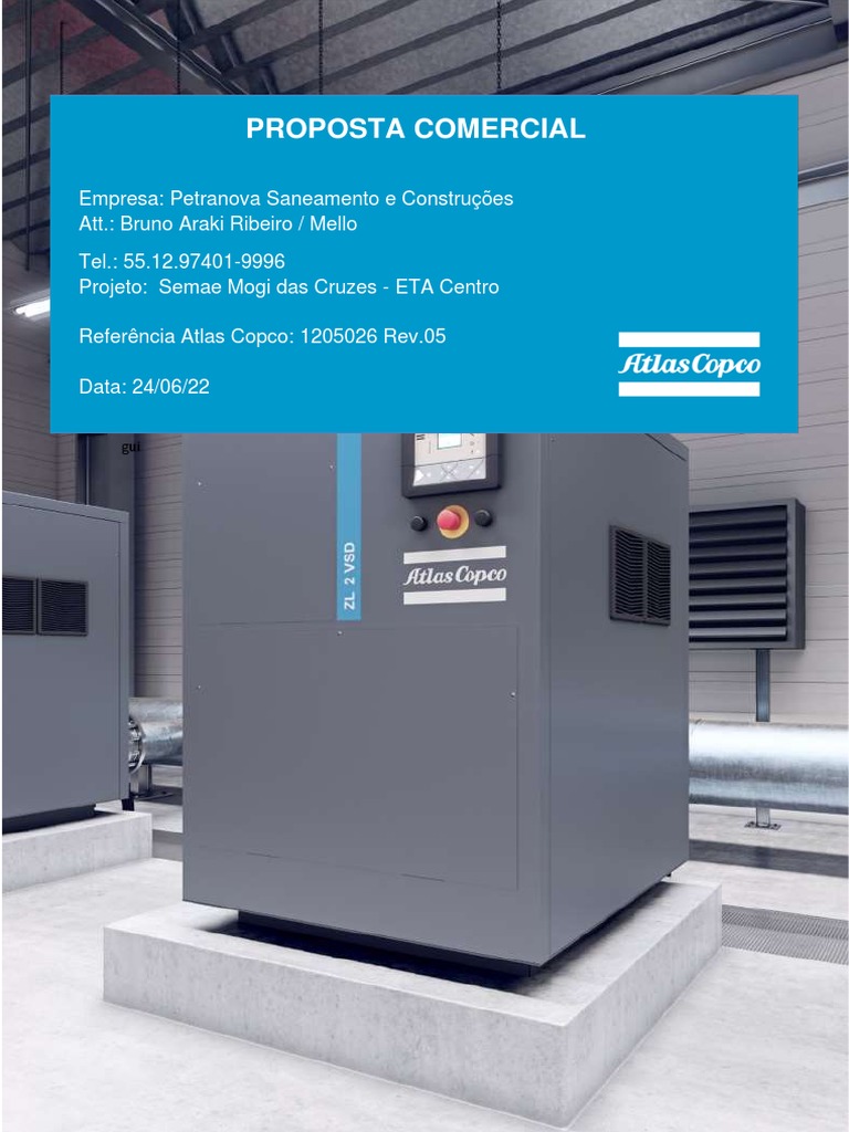 ATLAS COPCO - Proposta Comercial - Petranova - Semae Mogi Das Cruzes - ETA Centro Rev.05 | PDF ...