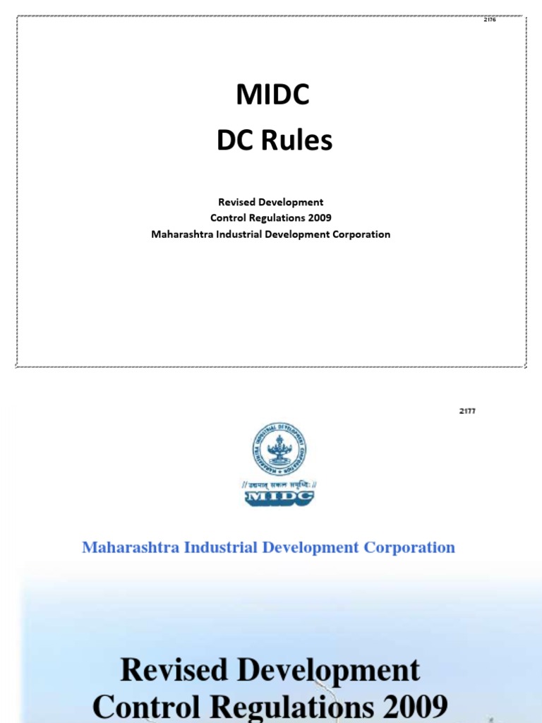 MIDC Development Control Regulations 2009 | PDF | Basement | Building