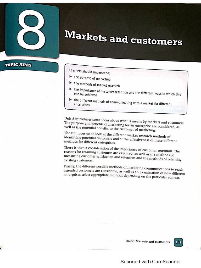 Unit 8 Marketing | PDF