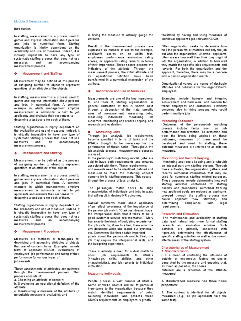 Recruitment (Mod 9) | PDF | Validity (Statistics) | Human Resources