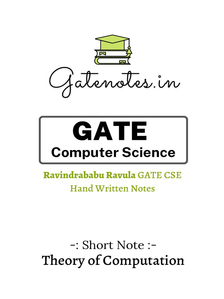 TOC - Short Notes (WWW - Gatenotes.in) | PDF
