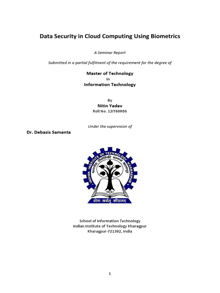 Nitin Yadav Thesis | PDF | Cloud Computing | Computing