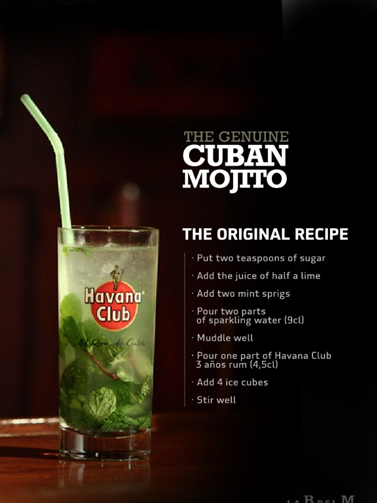 Authentic Cuban Mojito Recipe | PDF