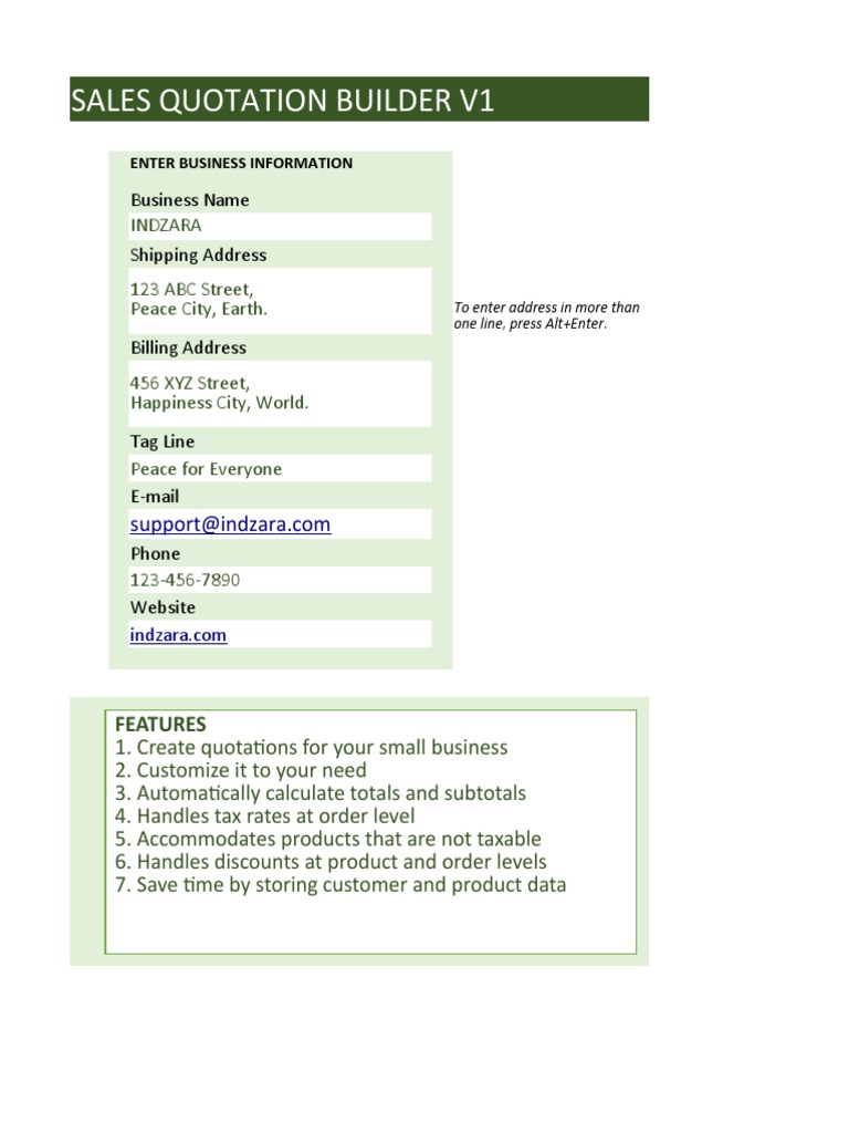 Sales Quotation Template | PDF | Computing