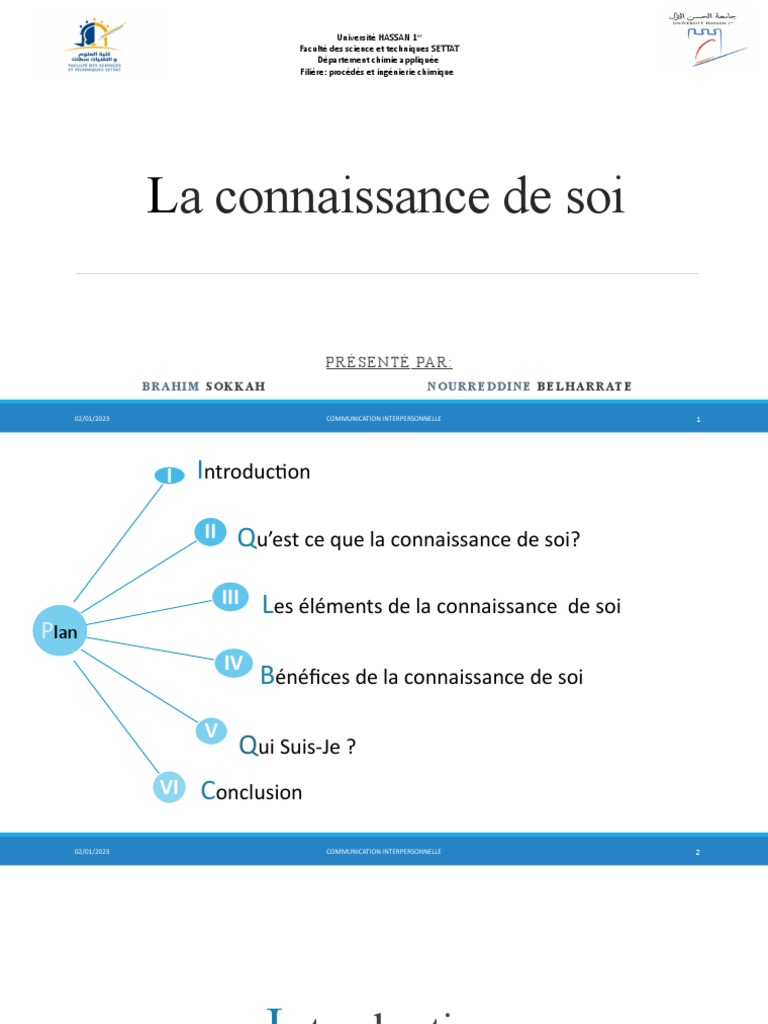 La Connaissance de Soi | PDF | la communication | Chimie