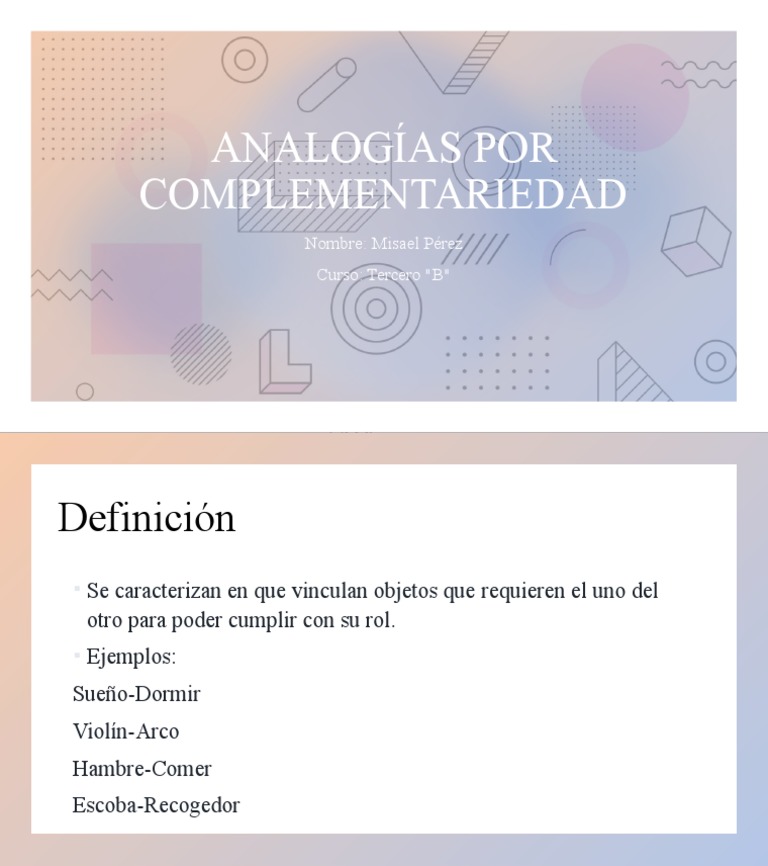 Analogías Por Complementariedad | PDF