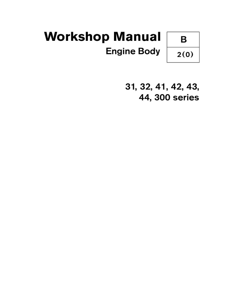 Volvo Penta D31, D32, D41, D42, D43, D44, D300 - Engine Body | PDF ...