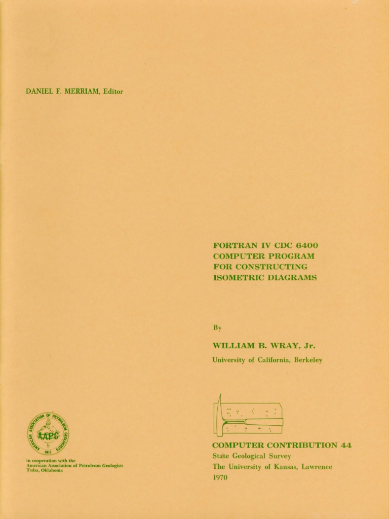 Fortran Iv Cdc 6400 Program Constructing Isometric Diagrams Pdf 