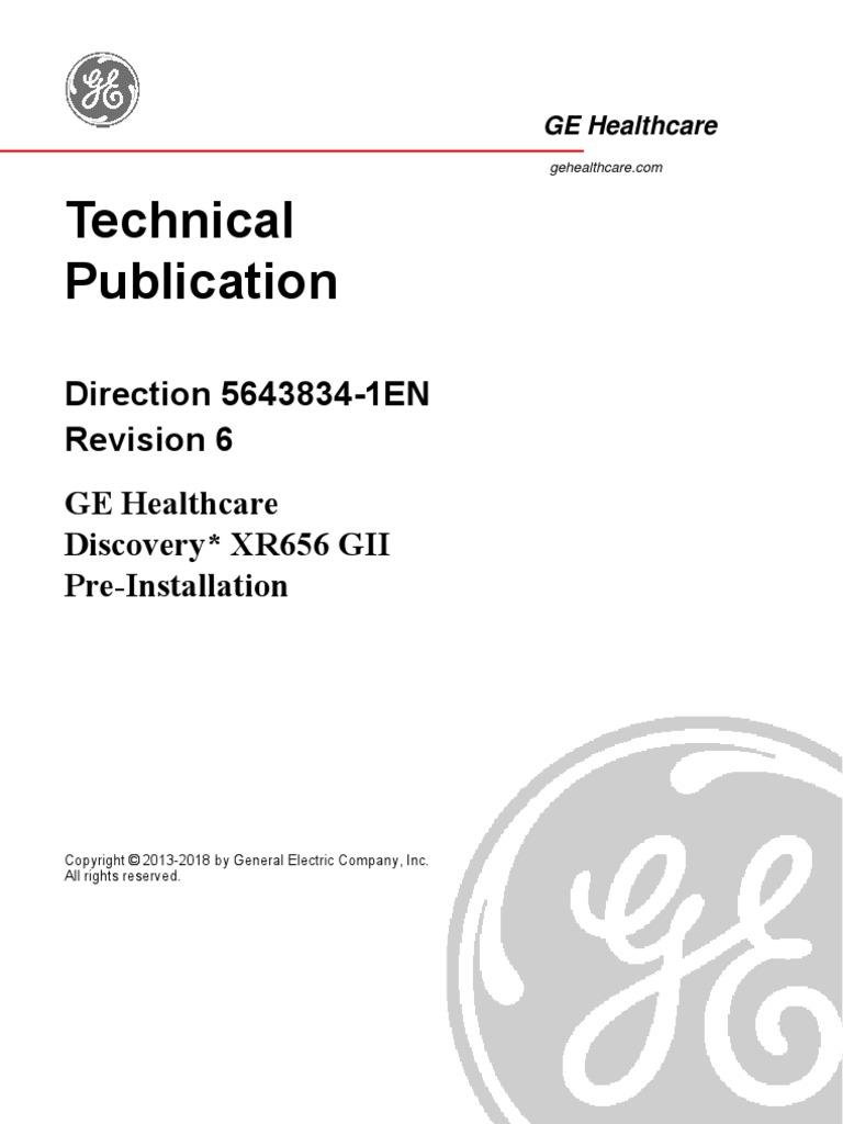 GE Discovery XR656 PRE-installation | PDF