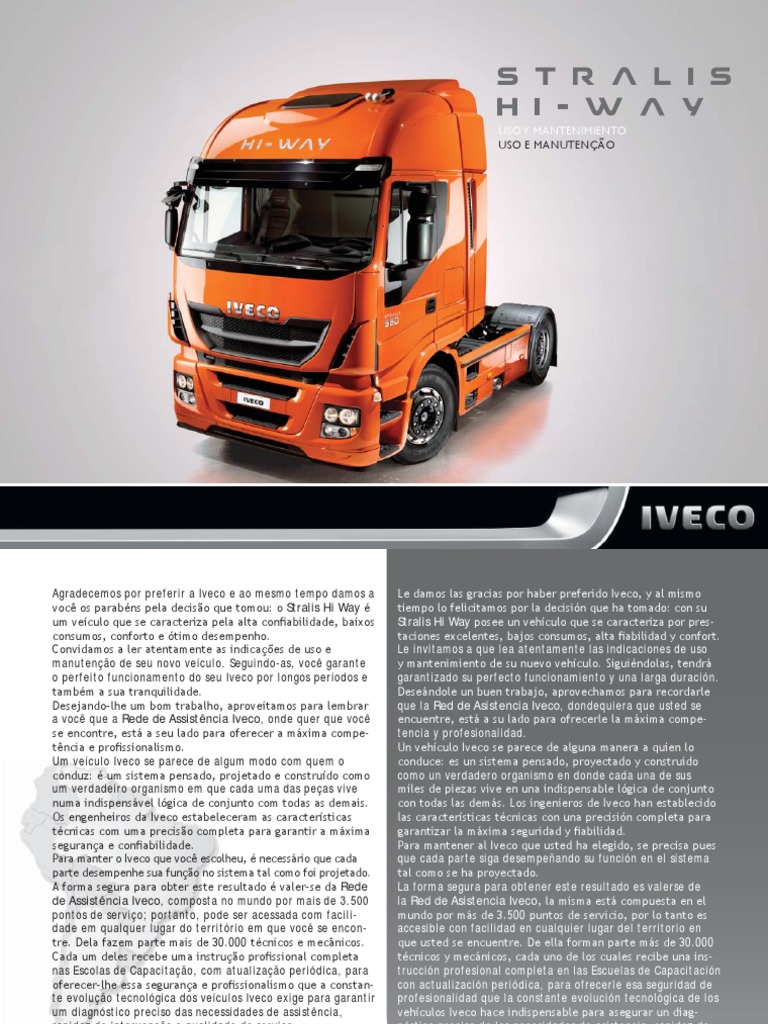 Guía de Uso y Mantenimiento Iveco | PDF | Química