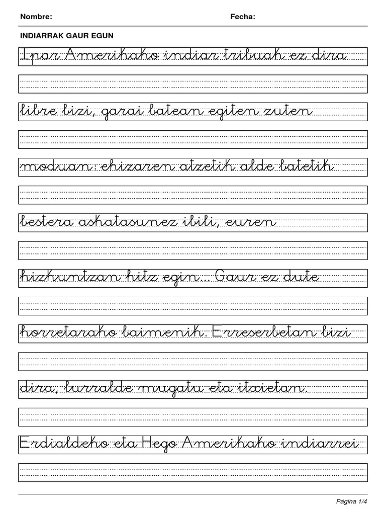 Kaligrafia Ariketak | PDF