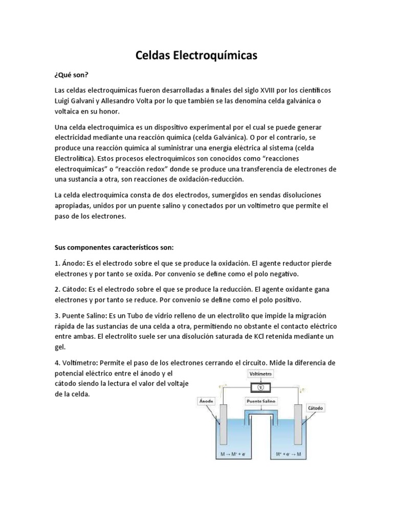 Pia Quimica | PDF | Electrodo | Redox