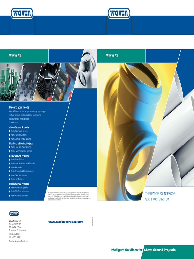 Wavin AS | Download Free PDF | Plumbing | Pipe (Fluid Conveyance)