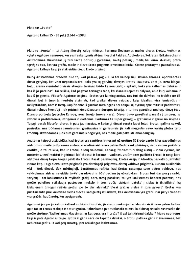 Platonas Puota | PDF