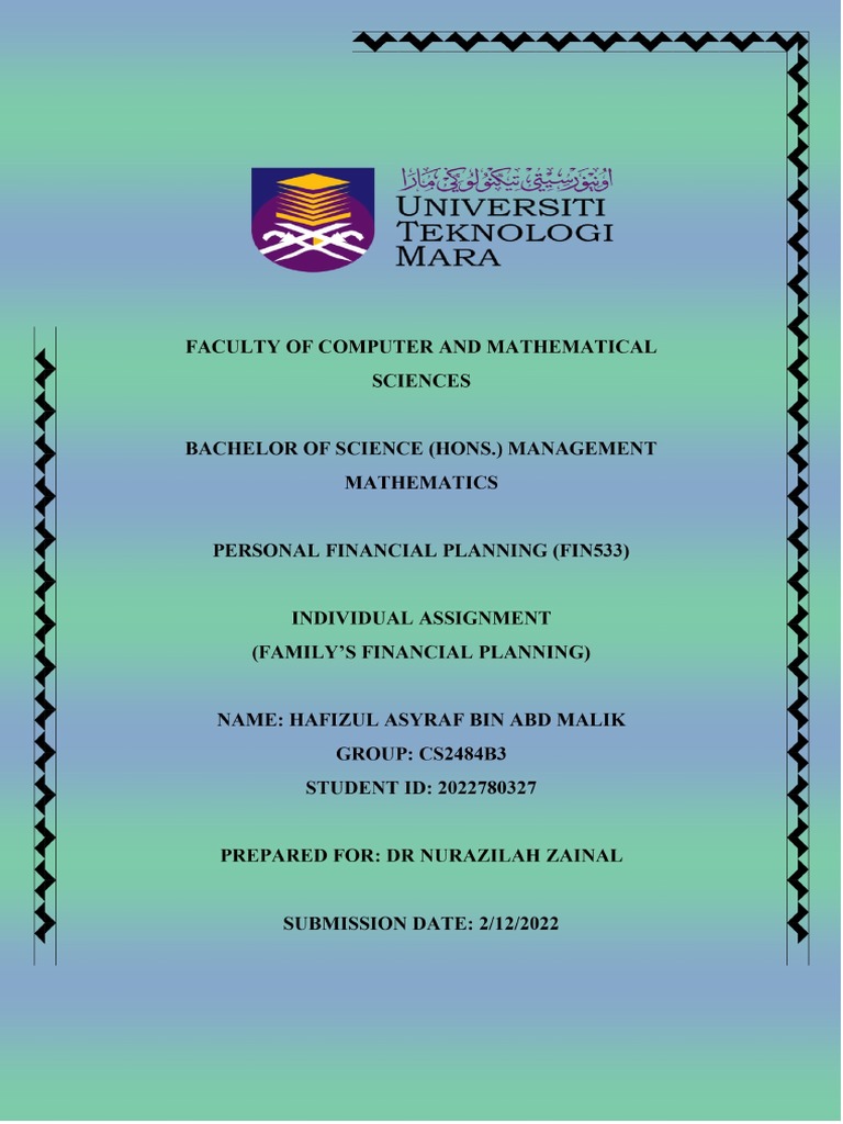FIN533 Individual Assignment Overview | PDF | Business