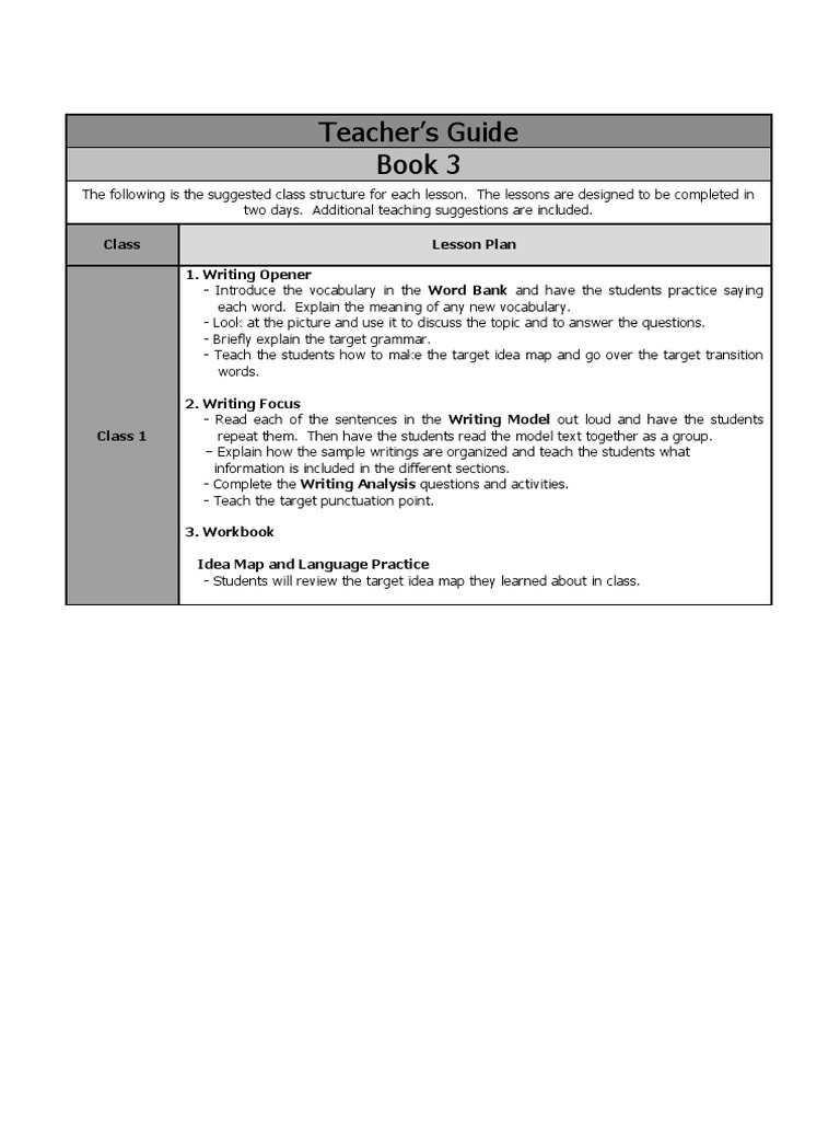 Write Right Beginner 3 Teachers Guide | PDF | Noun | Part Of Speech