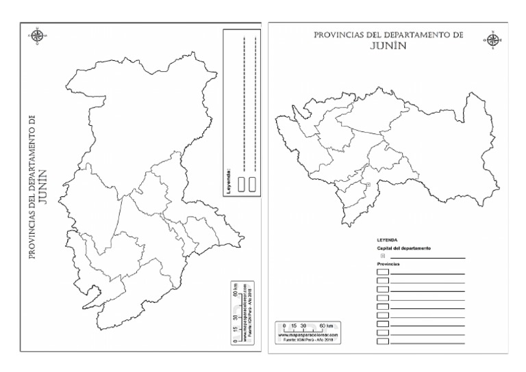Imprimir Mapa Mudo - Departamento de Junín | PDF