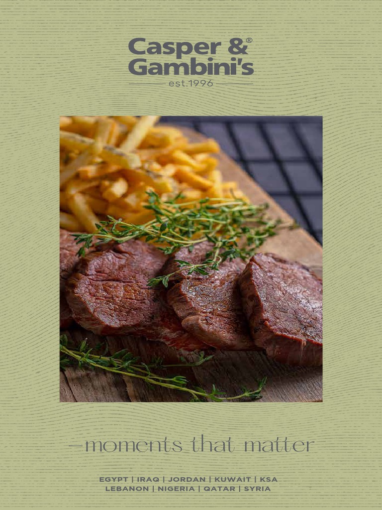 Casper New Menu | PDF | Hamburgers | Drink