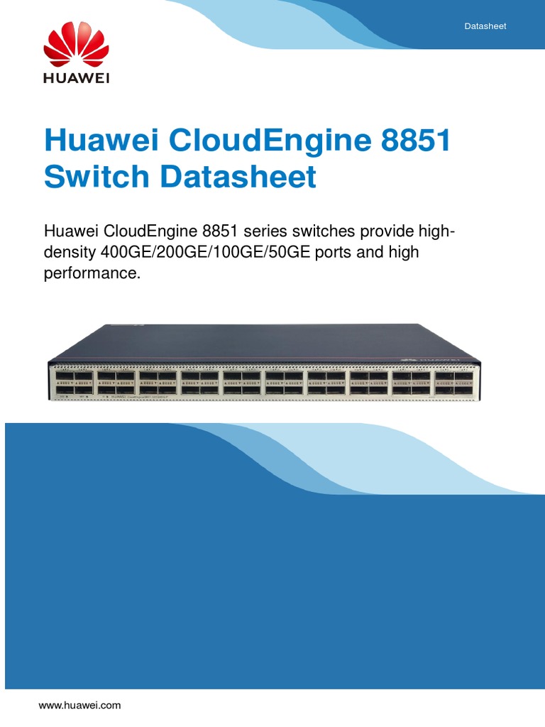 Huawei CloudEngine 8851 Switch Datasheet | PDF | I Pv6 | Computer Network