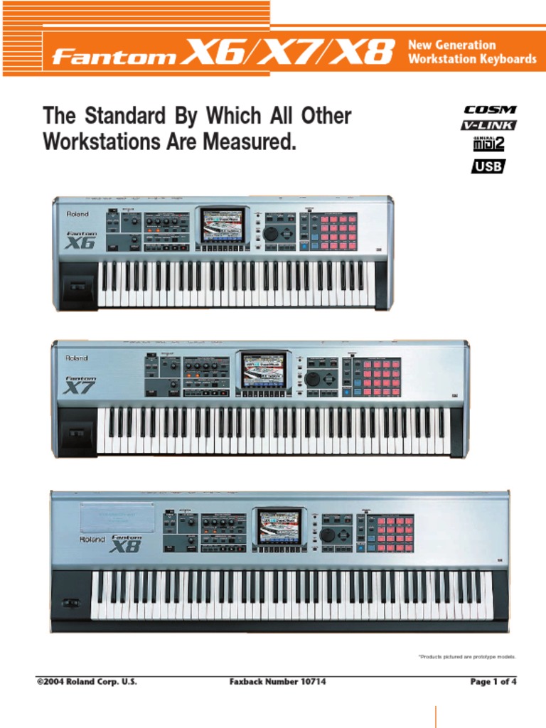 Fantom X Brochure | PDF | Synthesizer | Sound Technology