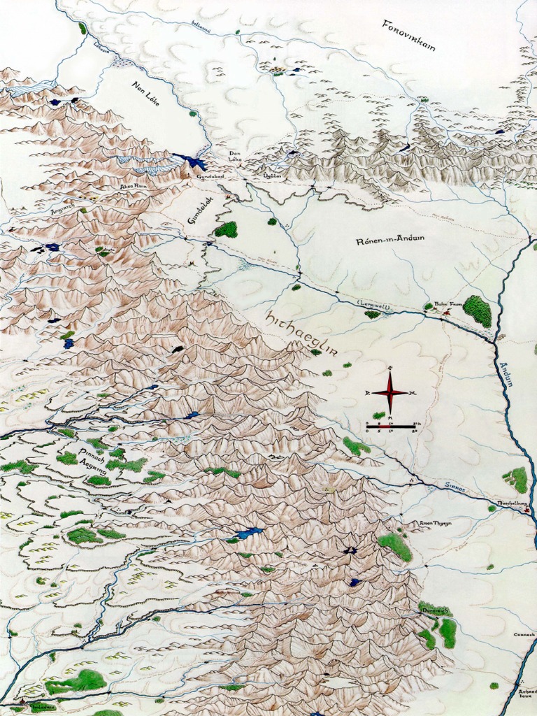 MERP - Realm - Mount Gundabad Maps (1989) | PDF