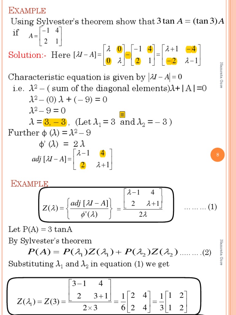 Sylvesters Theorem | PDF