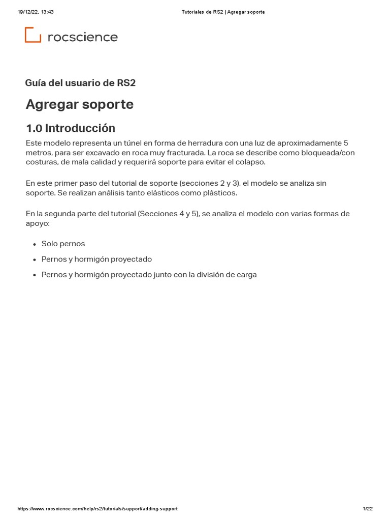 0.002tutoriales de RS2 - Agregar Soporte | PDF | Elasticidad (Física) | Plasticidad (Física)