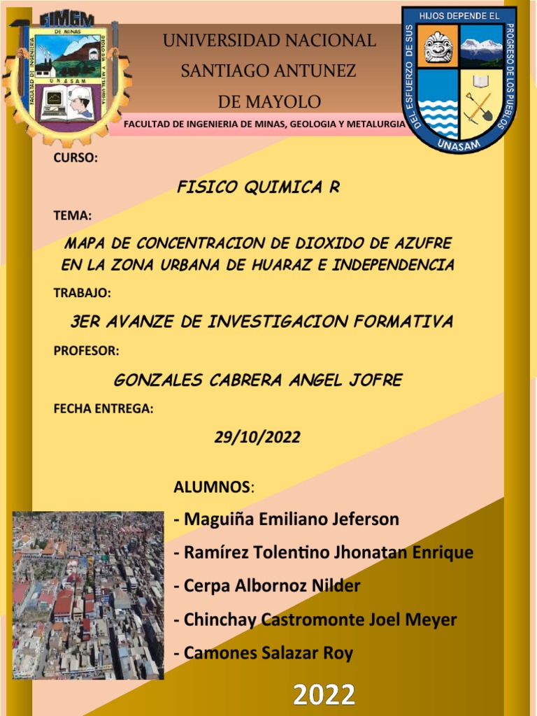 3er Avanze de Investigacion Formatica Grupo 03 | PDF | Contaminación | La contaminación del aire