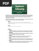 Mision, Vision y Valores-Alicorp | PDF