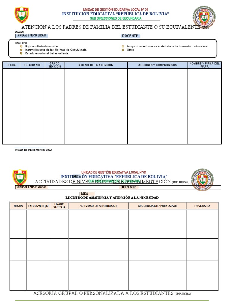 FORMATO DE COLEGIADO -2022 | PDF