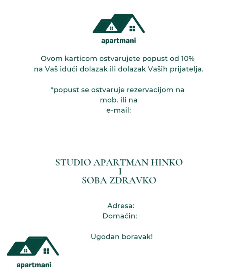 Primjer Posjetnice | PDF