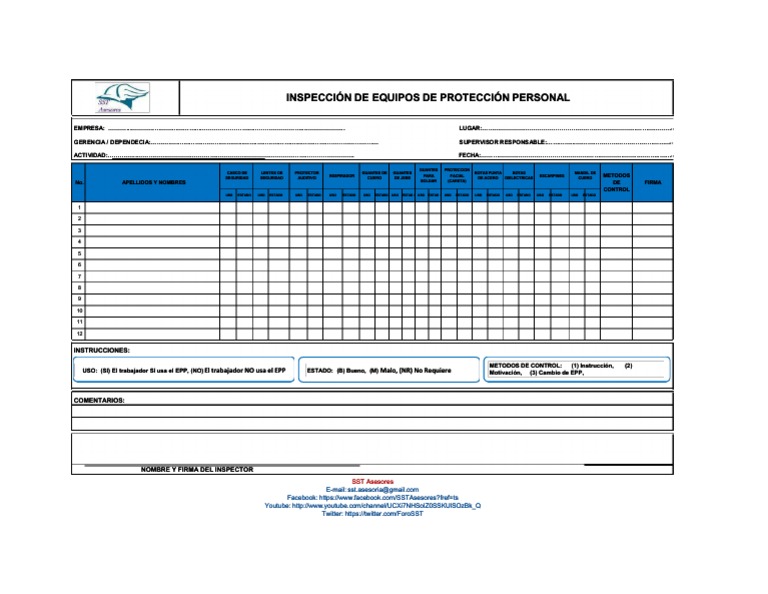 PDF Formato Inspeccion de Epp - Compress | PDF