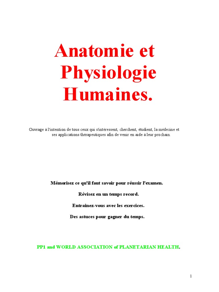 Anatomie Et Physiologie Humaines | PDF | Épithélium | Cellule (Biologie)
