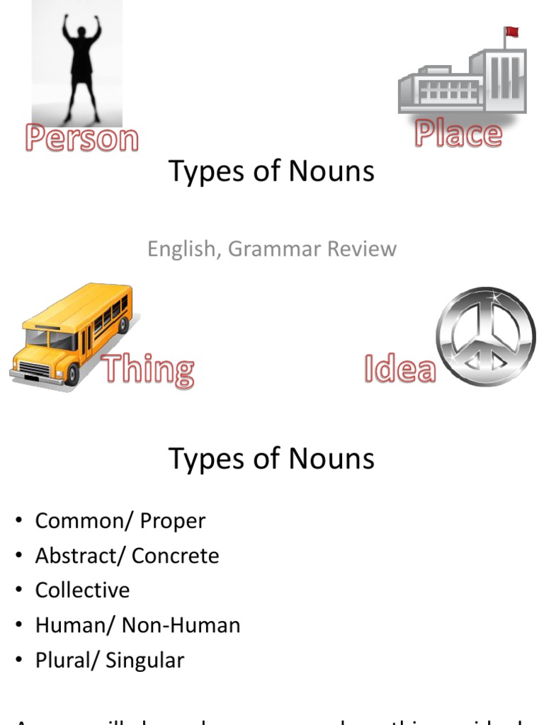 Types of Nouns | PDF | Noun | Plural