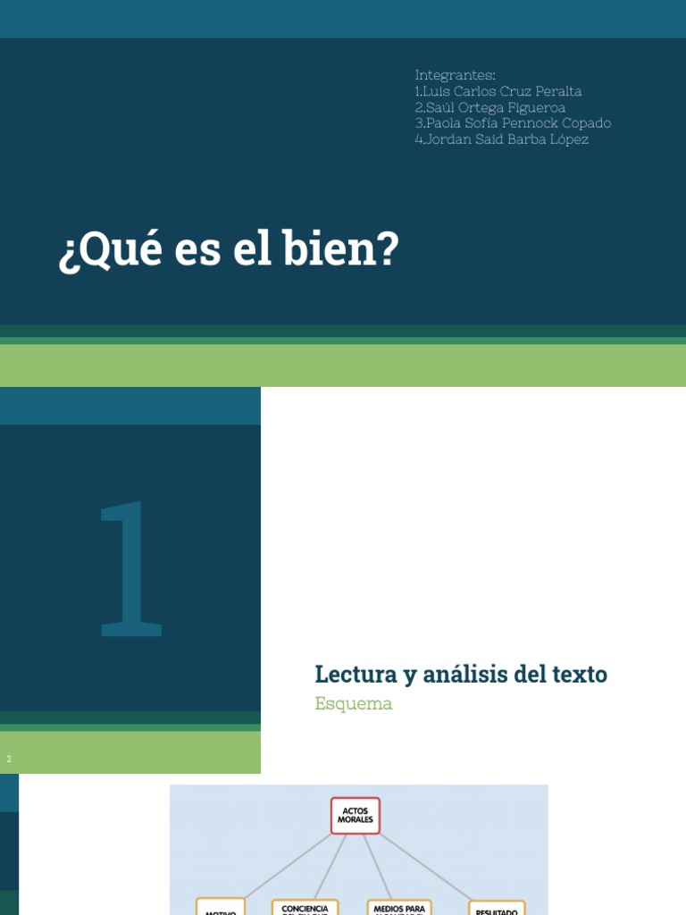 ¿Que Es El Bien | PDF