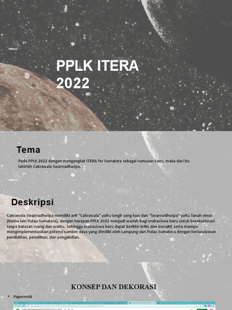 PPLK ITERA 2022: Cakrawala Swarnadhwipa | PDF
