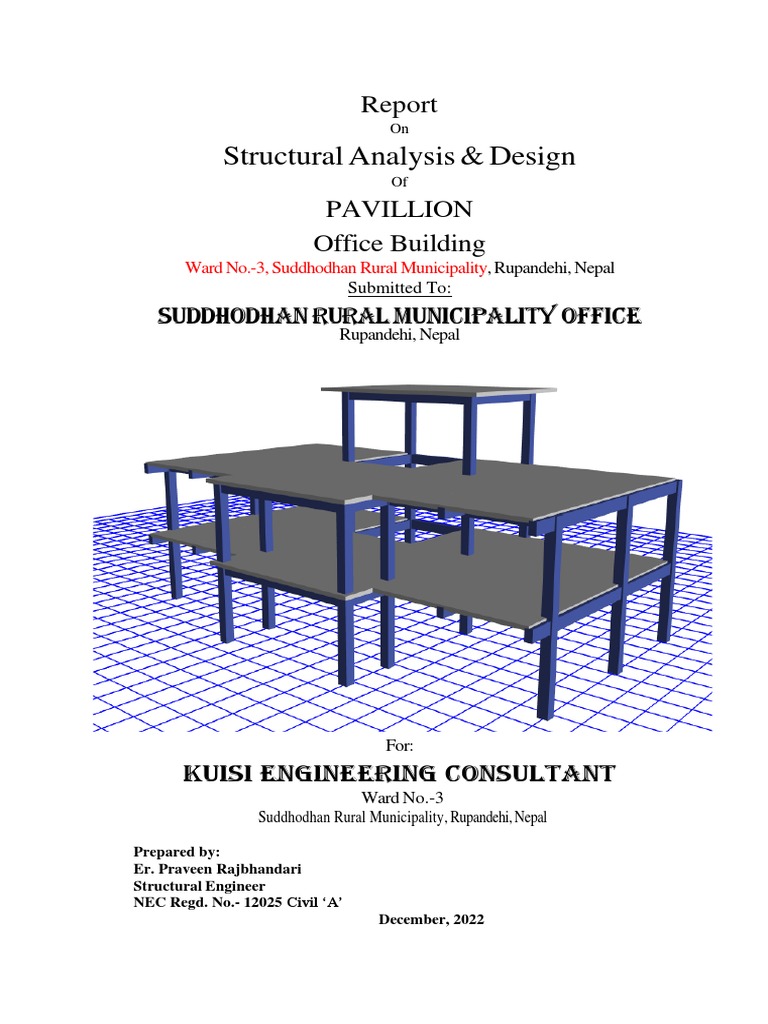 PAVILLION | PDF | Beam (Structure) | Structural Load