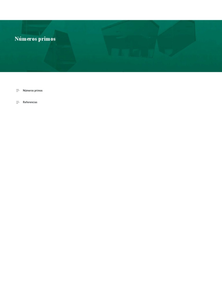 Números Primos | PDF | Número primo | Matemáticas