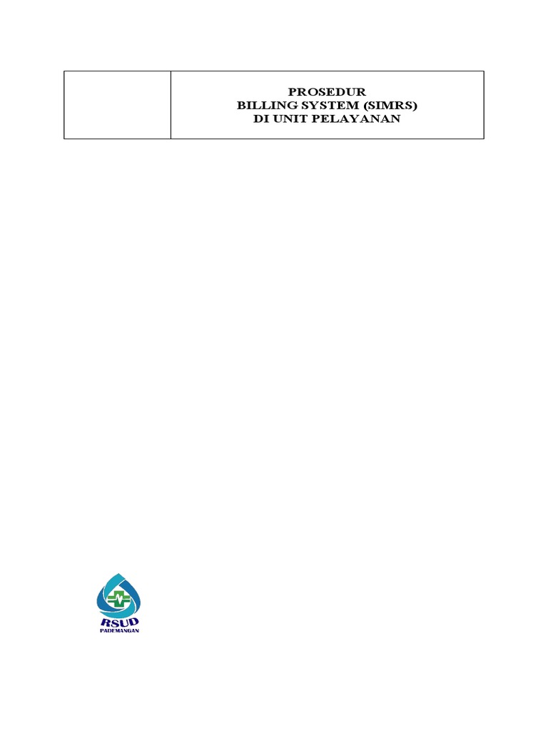 Spo Billing System (Simrs) | PDF