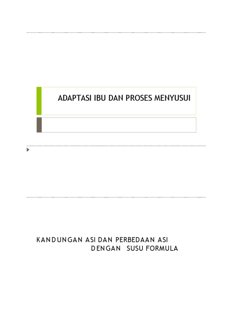 Nutrisi ASI vs Susu Formula untuk Bayi | PDF