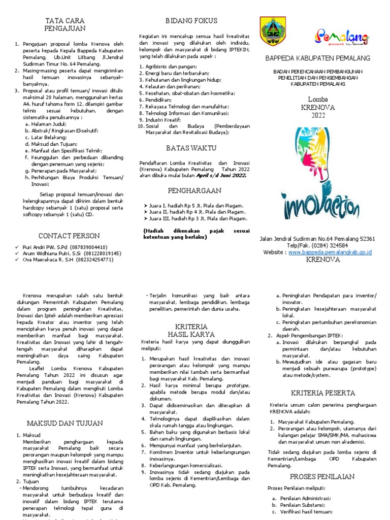 Leaflet Krenova 2022 | PDF