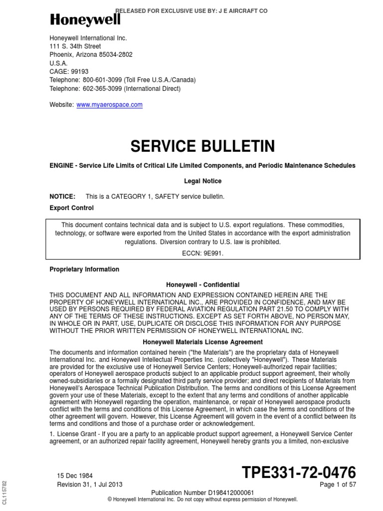 Service Bulletin | PDF | License | Tort