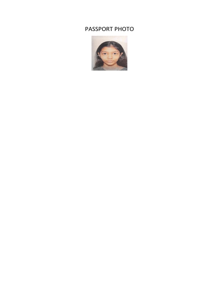 Passport Photo | PDF