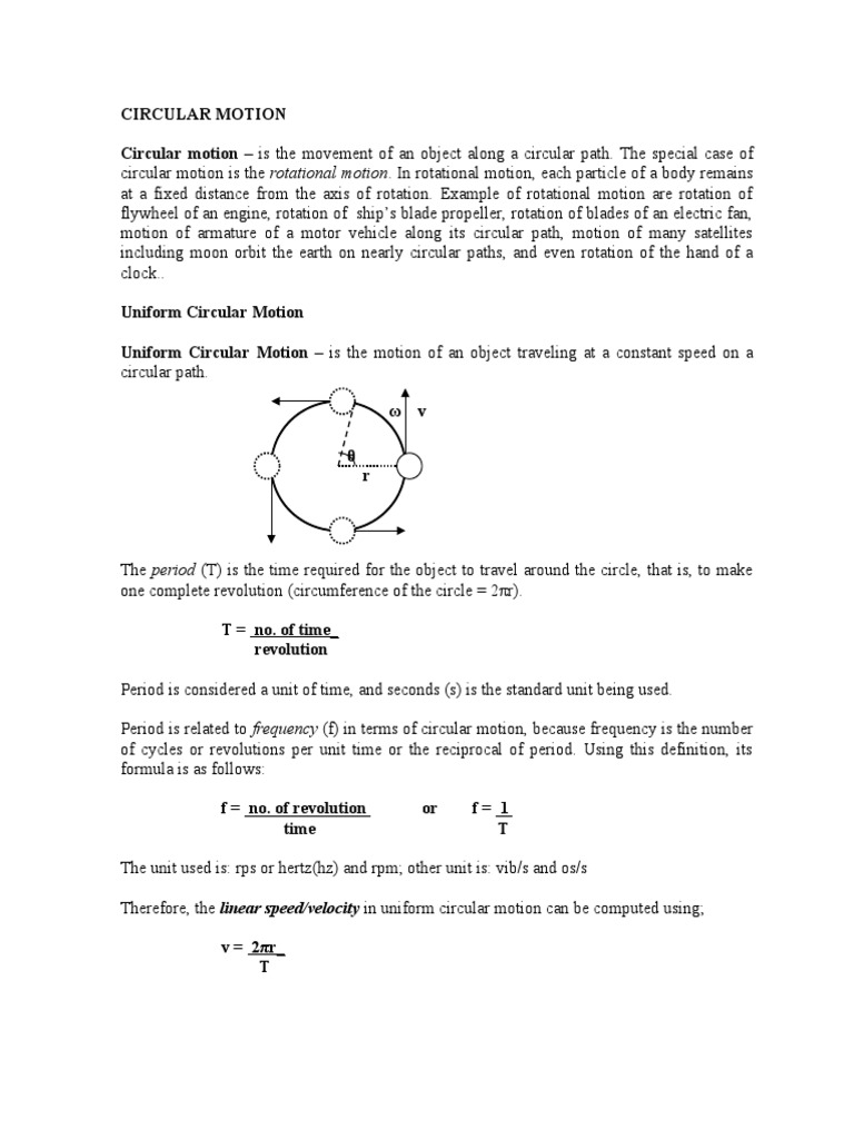 Circular Motion | PDF | Acceleration | Orbit
