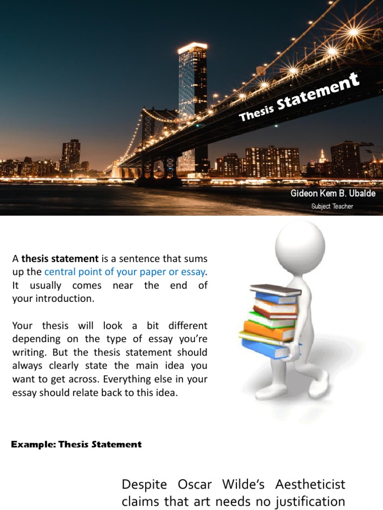 Thesis Statement | PDF | Thesis | Essays Thesis Statement | PDF | Thesis | Essays