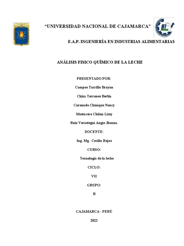 Informe Leches | PDF | Leche | Industria de alimentos